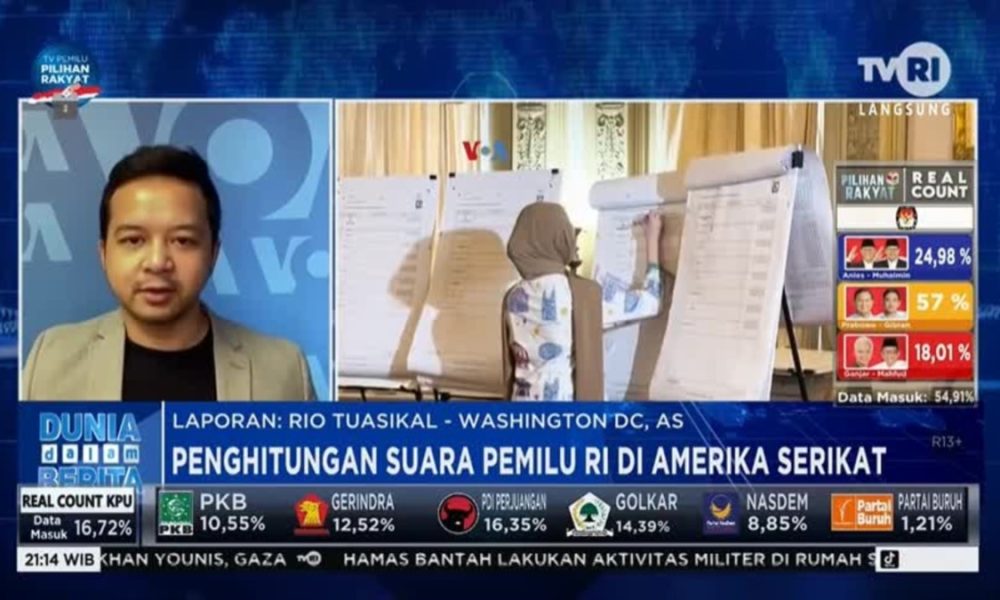 Penghitungan Suara Pemilu RI di AS - Pantau24.com